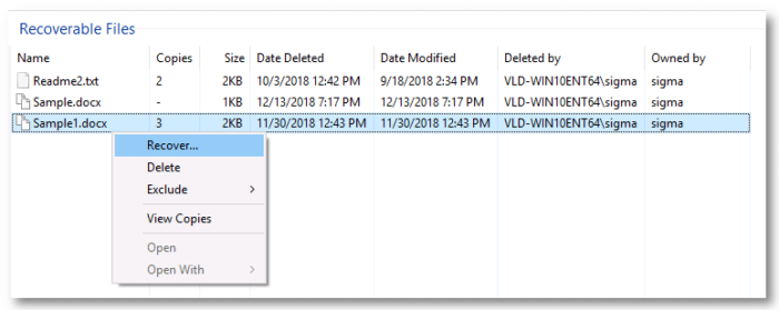Welcome to Undelete Server