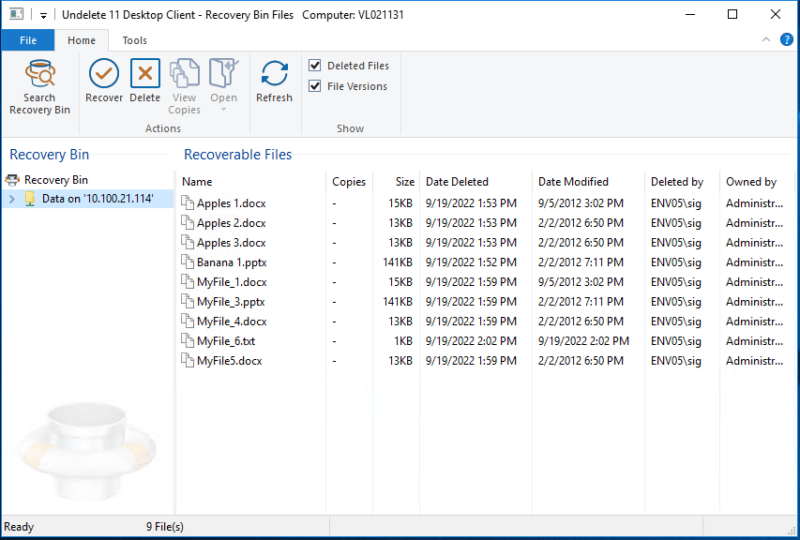 Welcome to Undelete Server